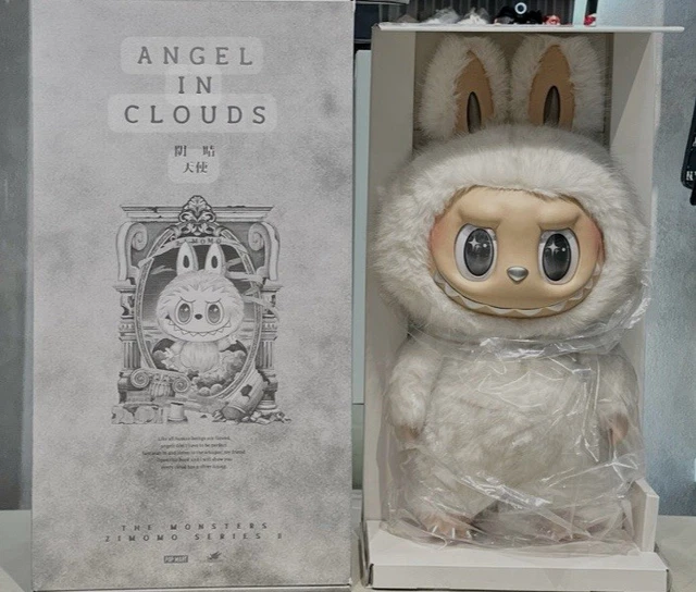 POP MART ZIMOMO Angel in Clouds Labubu The Monsters Figure 100% ...