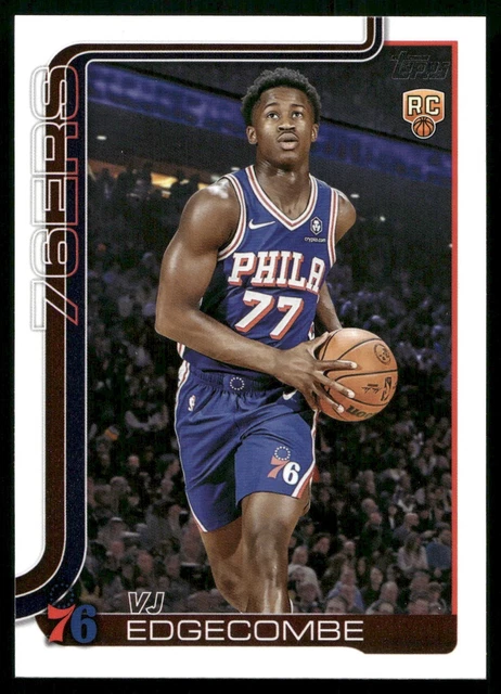 VJ EDGECOMBE ROOKIE - 2025-26 Topps Flagship Basketball #203 £5.33 ...