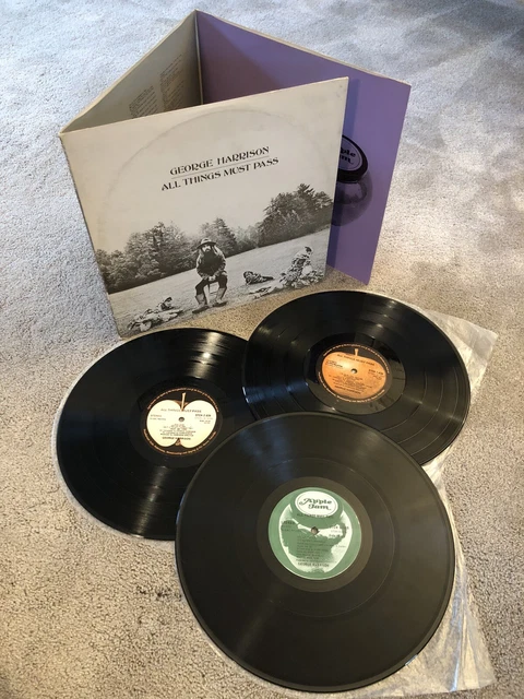 GEORGE HARRISON ALL Things Must Pass Rare Triple Gatefold Vinyl Record ...
