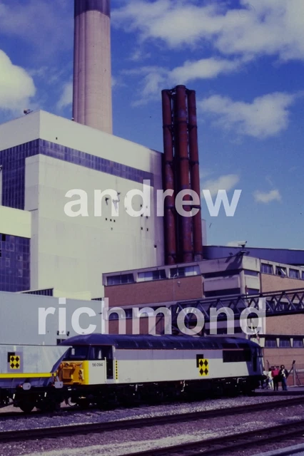 EGGBOROUGH POWER STATION 56094 Class 56 Diesel 1988 Original 35mm Slide ...