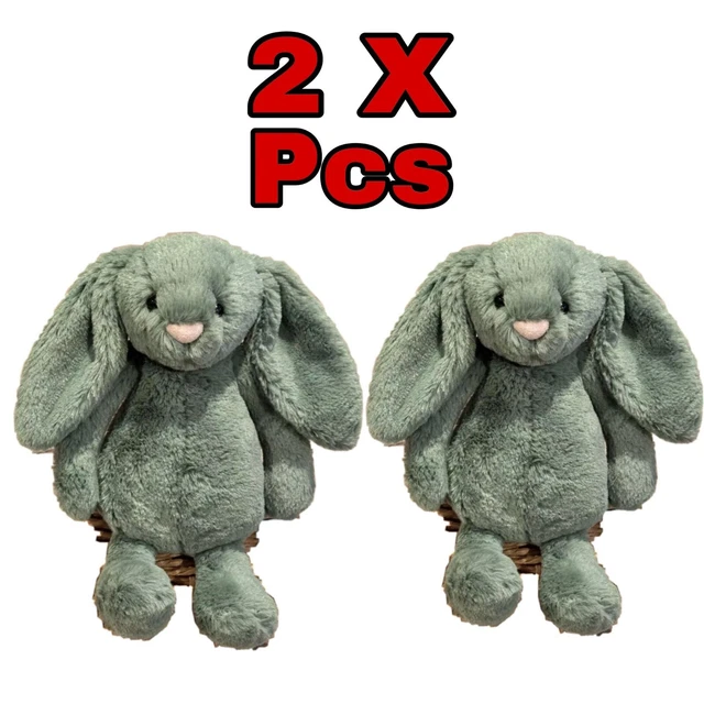 NEW BASHFUL IVY BUNNY Soft Plush Toy Green Holiday Edition Lovey NWT £ ...