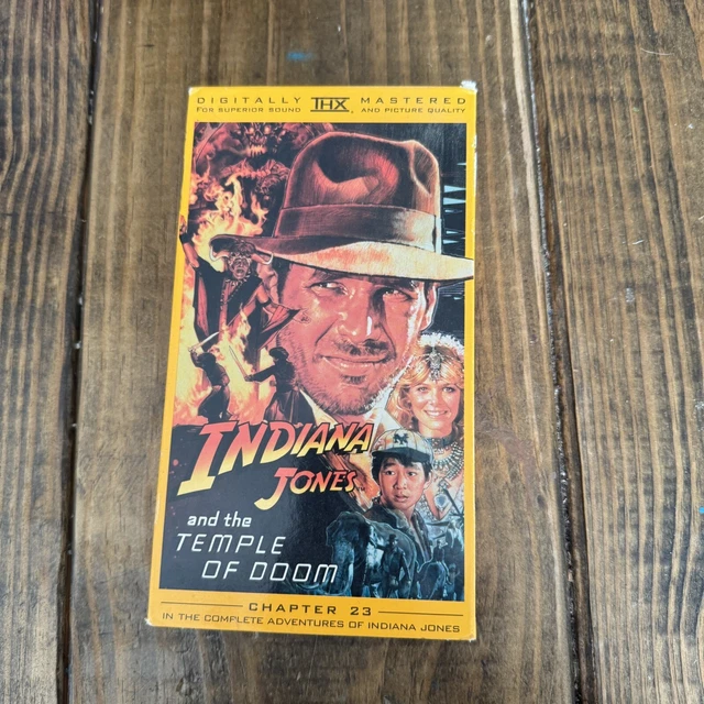 INDIANA JONES AND the Temple of Doom VHS Vintage Video Harrison Ford £5 ...