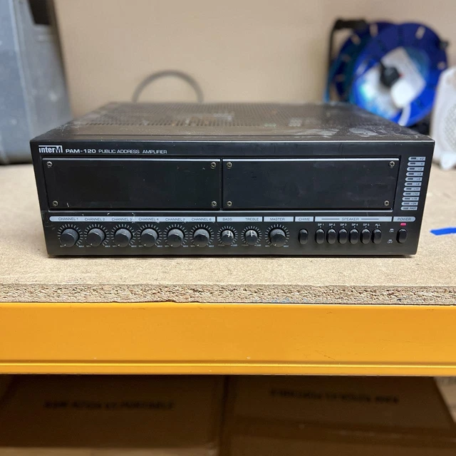 USED INTERM PAM-120 Public Address Mixer Power Amplifier £59.00 - PicClick UK
