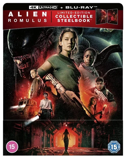 ALIEN ROMULUS 2024 Collectible Steelbook 4K Blu-Ray **LIMITED EDITION ...
