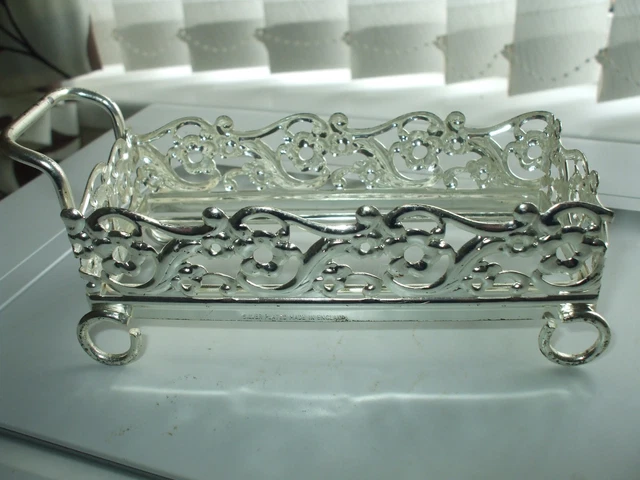 VINTAGE AFTER EIGHT Dinner Mints Silver Plated Serving Trolley Carriage ...