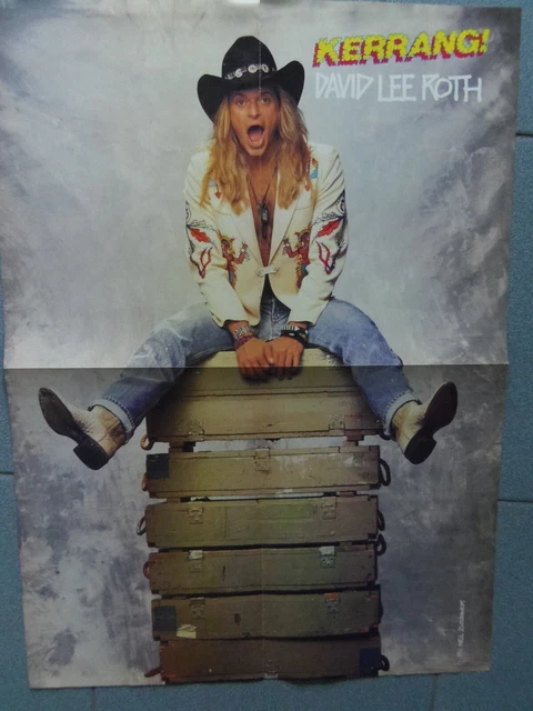 DAVID LEE ROTH/ Skid Row Kerrang Magazine Poster EUR 11,00 - PicClick FR
