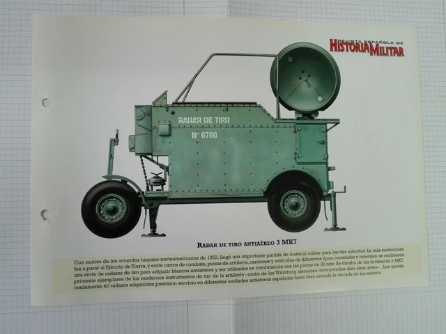 RADAR DE TIRO Antiaéreo 3 Mk7 Lámina De Quirón Ediciones EUR 1,95 ...