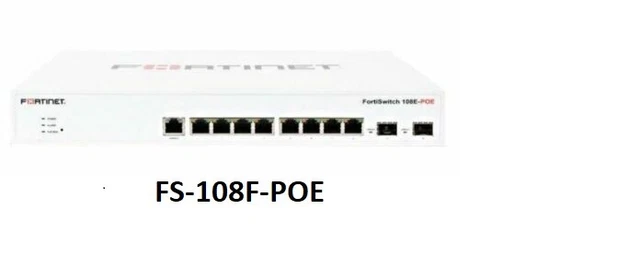 FORTINET FORTISWITCH FS-108F-FPOE Switch Network Gigabit Ethernet 8 ...