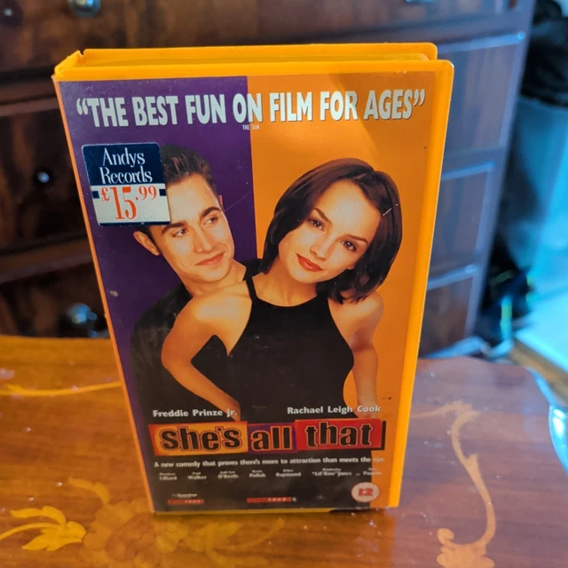 SHE'S ALL THAT - Freddie Prince jr - Rachael Leigh Cook, PAL VHS Video ...