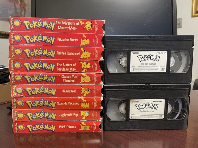 LOT OF 5 Vintage Pokemon VHS Tapes from 90's-2000's English Pioneer ...