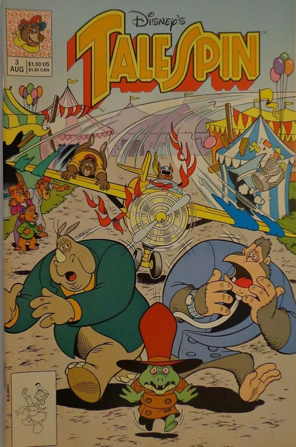 DISNEY'S TALE SPIN #3 W.D. Walt Disney Publications August Aug 1991 ...