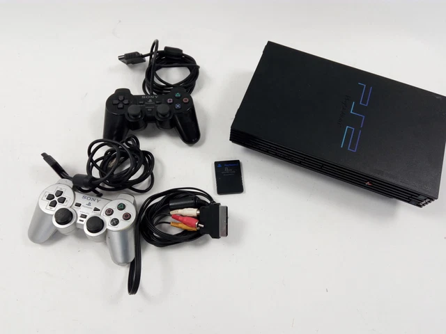 SONY PLAYSTATION 2 Console With 2 Controllers, Model: SCPH-30003, Black ...