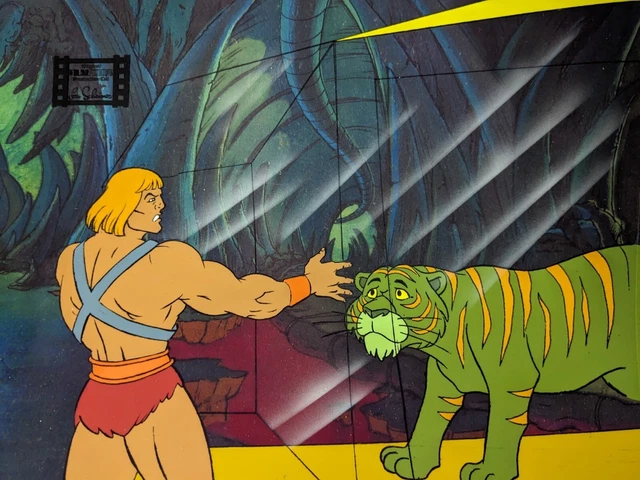 HE-MAN ANIMATION CEL vintage MOTU cartoon production art Background She ...
