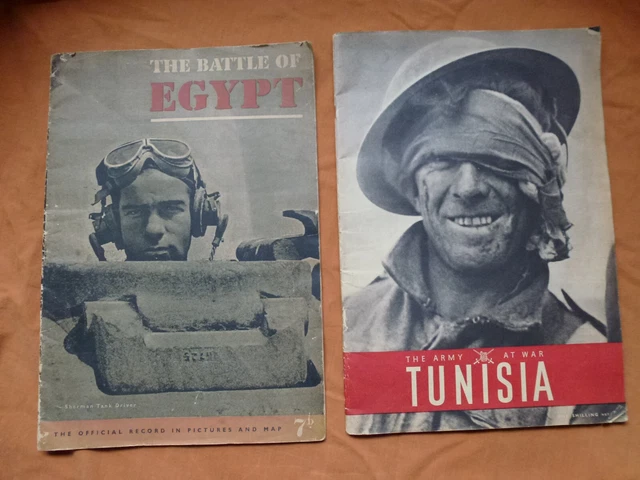 ORIGINAL WW2 BOOKS The Battle Of Egypt + The Army At War Tunisia ...