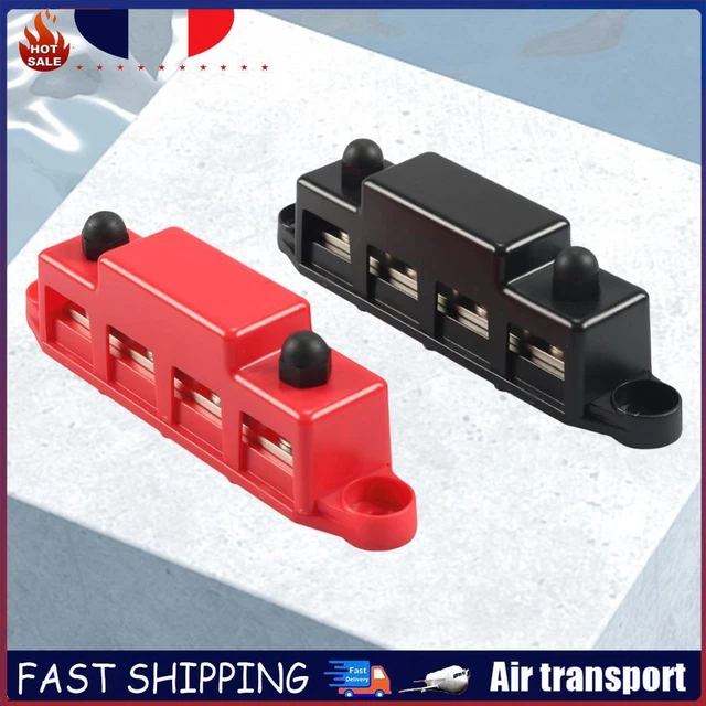 R# 4 X 3/8 Inch Bus Bar Terminal M10 12V 300A Battery Power Distribution Block EUR 27,47 ...