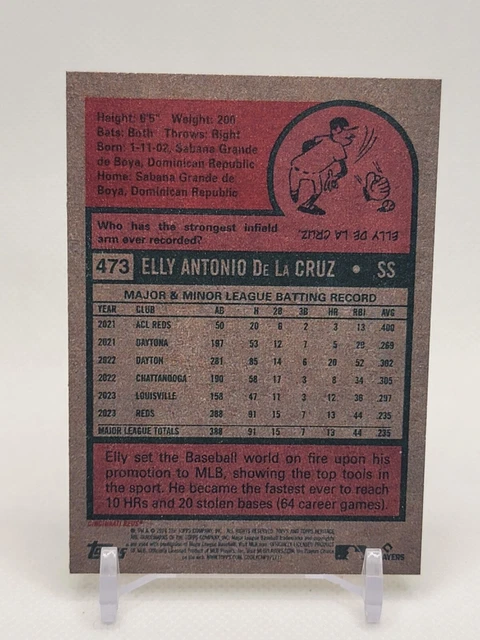 CARTA ROOKIE 2024 Topps Heritage Elly De La Cruz Cincinnati Rossa EUR 0,93 - PicClick IT