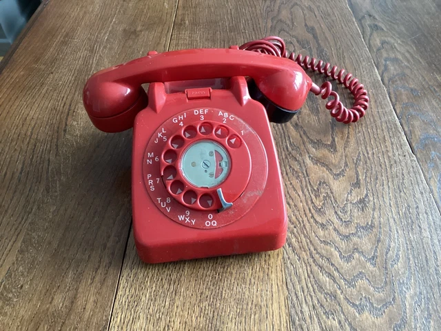 ROTARY DIAL TELEPHONE Vintage Corded Landline GPO 7442 spares or repair ...