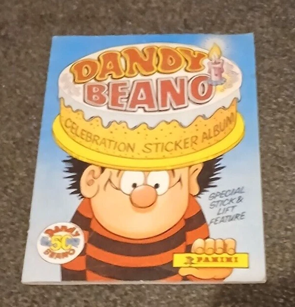 PANINI DANDY & Beano Celebration Sticker Album 50th Anniversary 100% ...