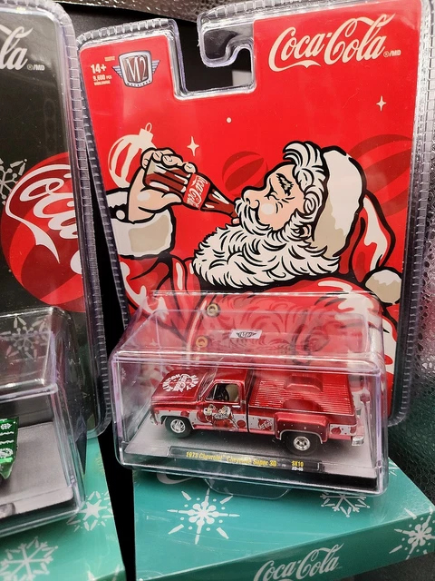 🌲M2 MACHINES 2025 Coca-Cola Ornament Set 7x TRUCK LOT Chevy, Bronco ...