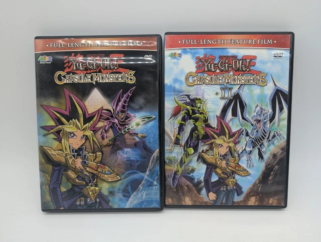 YU-GI-OH! YUGIOH MOVIE Capsule Monsters Part 1 & 2 DVD Lot Feature Film ...