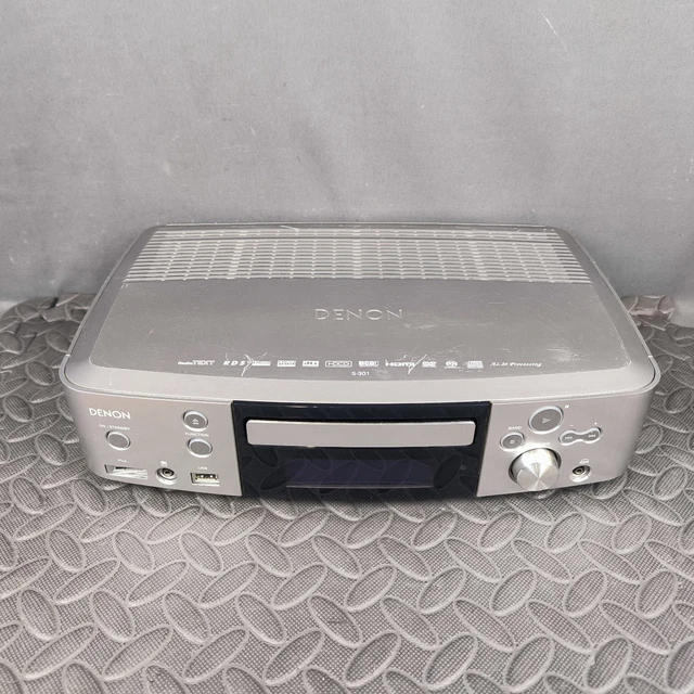 DENON S-301 MUSIC System DVD iPod CD USB Home Theatre Silver (Untested ...