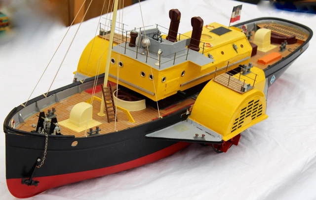 ALTES GRAUPNER MODELLSCHIFF Glasgow Raddampfer 1 Meter EUR 175,00 ...