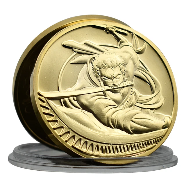 ONE PIECE TYRONE Challenge Coin Metal 3D Embossed Home Decoration Gold ...