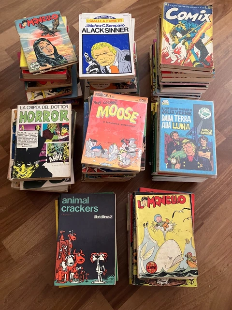 LOTTO 100+ ALBI Fumetti Vintage Monello Comix Horror Corto Maltese ...
