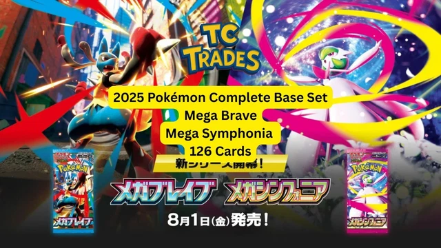 2025 POKEMON MEGA Brave & Mega Symphonia Complete Base Set - 126 Cards ...