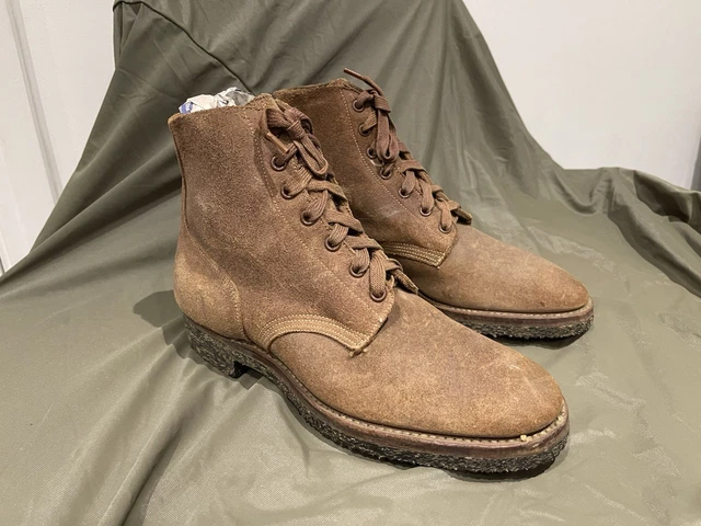 WW2 USMC ORIGINAL Boondocker Rough Out Boots 1944 Dated £363.70 ...