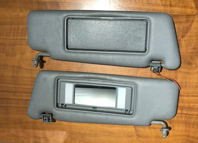 ORIGINAL MERCEDES-BENZ W124 sun visors with lights Illuminate Vanity ...
