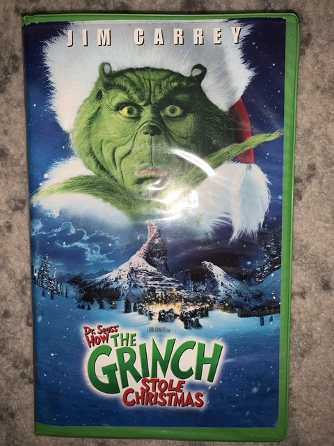 DR SEUSS HOW The Grinch Stole Christmas Jim Carrey VHS $40.00 - PicClick CA