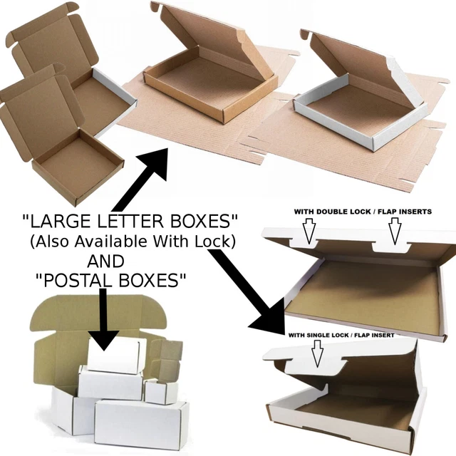 C4 C5 C6 C7 Size Postal Box Royal Mail Large Letter Postal Cardboard ...