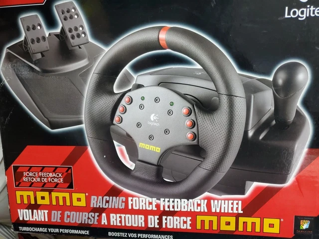 RARE! LOGITECH MOMO Racing Force Feedback Wheel- selling As is not ...