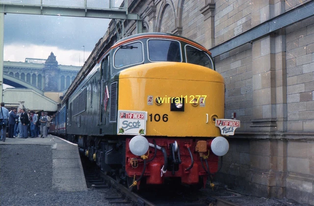 ORIGINAL RAILWAY PHOTOGRAPHIC negative Class 45 45106 at Edinburgh ...