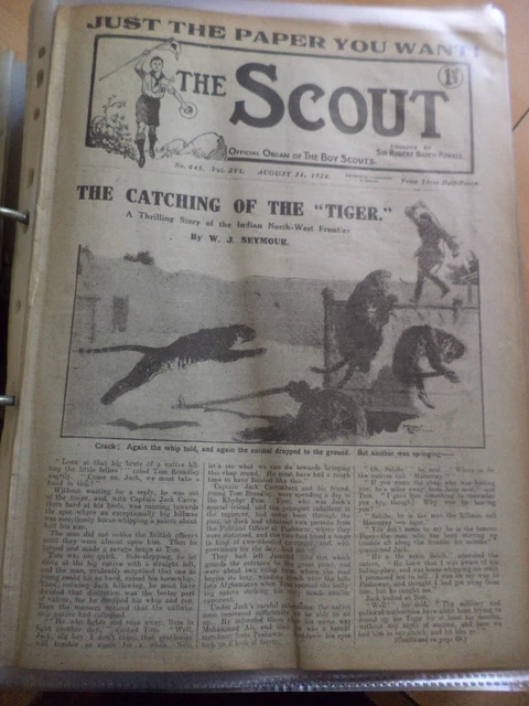 THE SCOUT OLD antique BOY SCOUTING MAGAZINE 1920S 21 august 1920 w.j ...