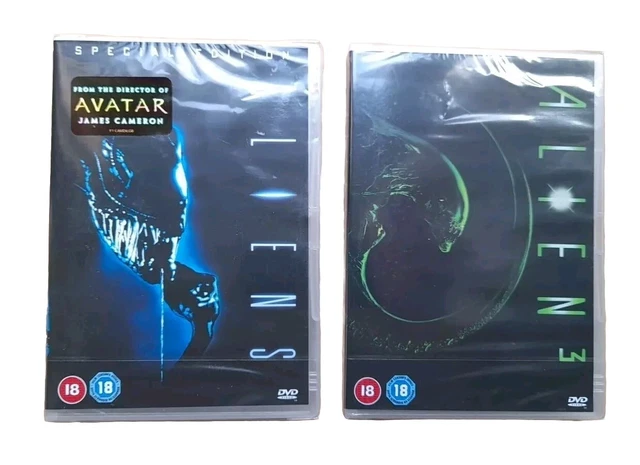 ALIENS & ALIEN 3 DVD - Two Sci-Fi Thriller Movies - Sigourney Weaver ...