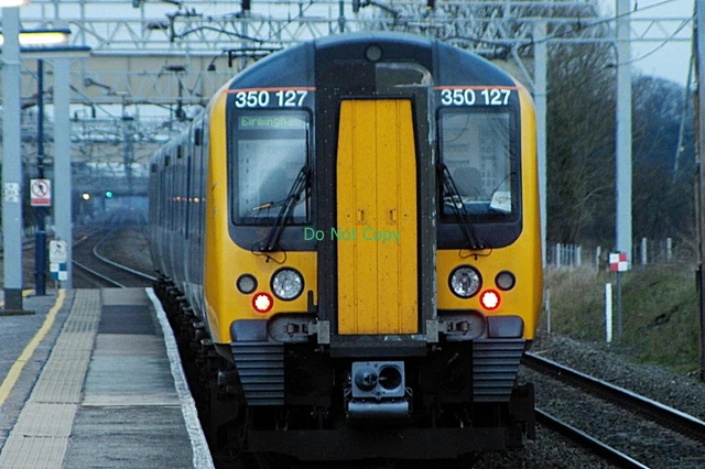 6X4 GLOSSY PHOTO BR Class 350 350127 @ Acton Bridge c.2007 £1.10 ...