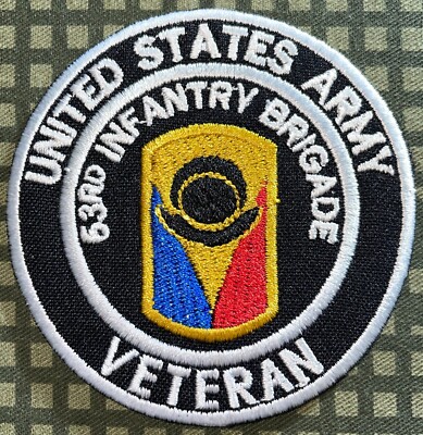 US ARMY 53RD Infantry Brigade Veteran Patch Hook & Iron-On Repro New ...