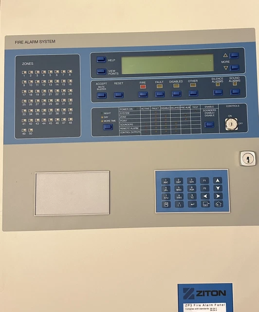 ZITON ZP3-2L 2 Loop Addressable Fire Alarm Panel £1,300.00 - PicClick UK