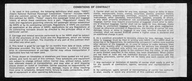 AMTRAK &AMERICA'S FIRST Nationwide Rail.." Ticket Receipt 1974 ...