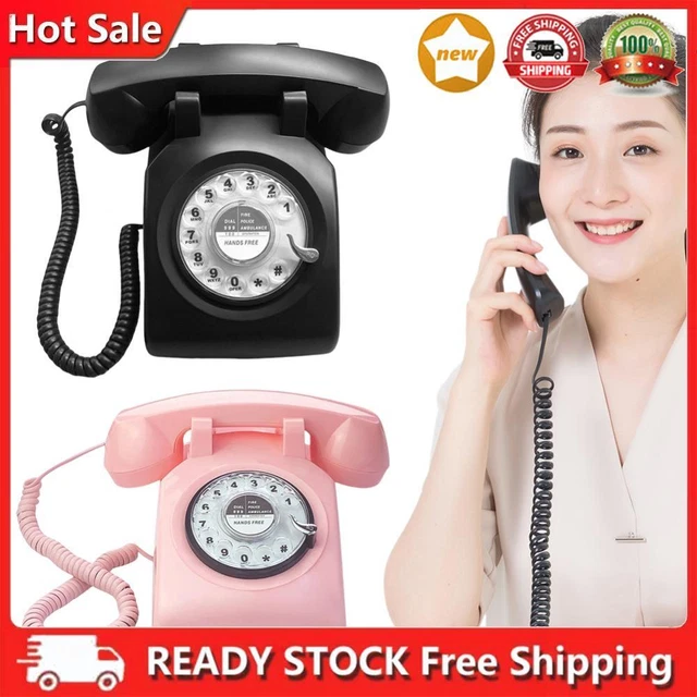 TELEFON MIT WÄHLSCHEIBE 1960er-Jahre Retro-Altes Telefon dekoratives ...