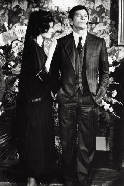 AMERICAN ACTOR CHARLES Bronson acting a scene of the film 'The Val ...