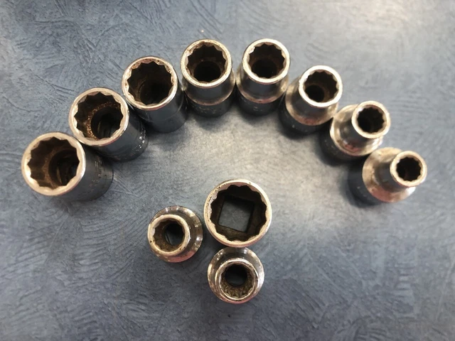 VINTAGE SIDCHROME AUSTRALIA Sockets x 11 (Metric Imperial Mix) $50.00 ...