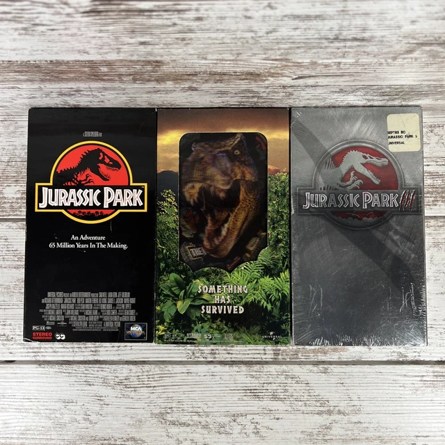 JURASSIC PARK TRILOGY (3 VHS Lot/Set) 1 - 2 (Lost World) - 3 (NEW/NIB ...