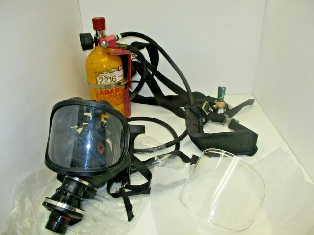ISI ARAP/ESCAPE AIRLINE Respirator Apparatus Full-Face Mask and Tank ...