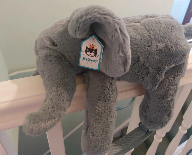 BRAND NEW JELLYCAT Blue/Grey Huggardy Elephant Backpack £50.64 ...