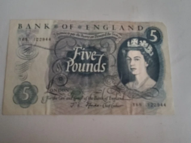 FIVE POUND NOTE 1960s £5.99 - PicClick UK