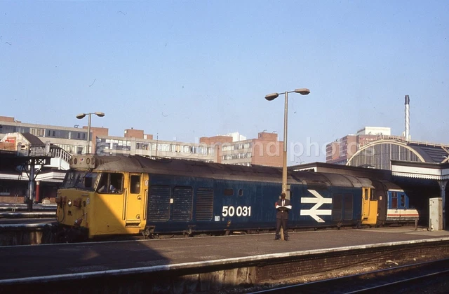 EXETER ST. DAVIDS Class 50 50031 1990 Agfachrome 35mm Slide RN322 £2.99 ...