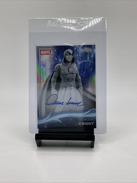 2025 TOPPS CHROME Marvel Studios Oscar Isaac Moon Knight Auto Refractor ...